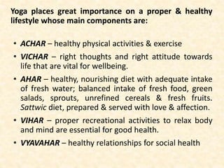 Salutogenesis and Yoga Therapy by Dr Ananda B Bhavanani | PPSX