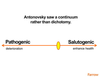 Salutogenesis: discovering the causes of health | PDF