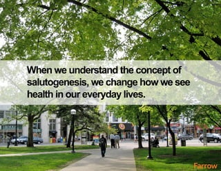 Salutogenesis: discovering the causes of health | PDF