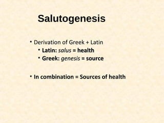 Salutogenesis and Yoga | PPT