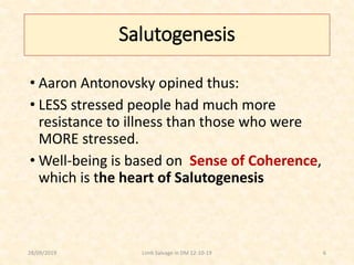 Salutogenic approach in patients with Diabetes | PDF