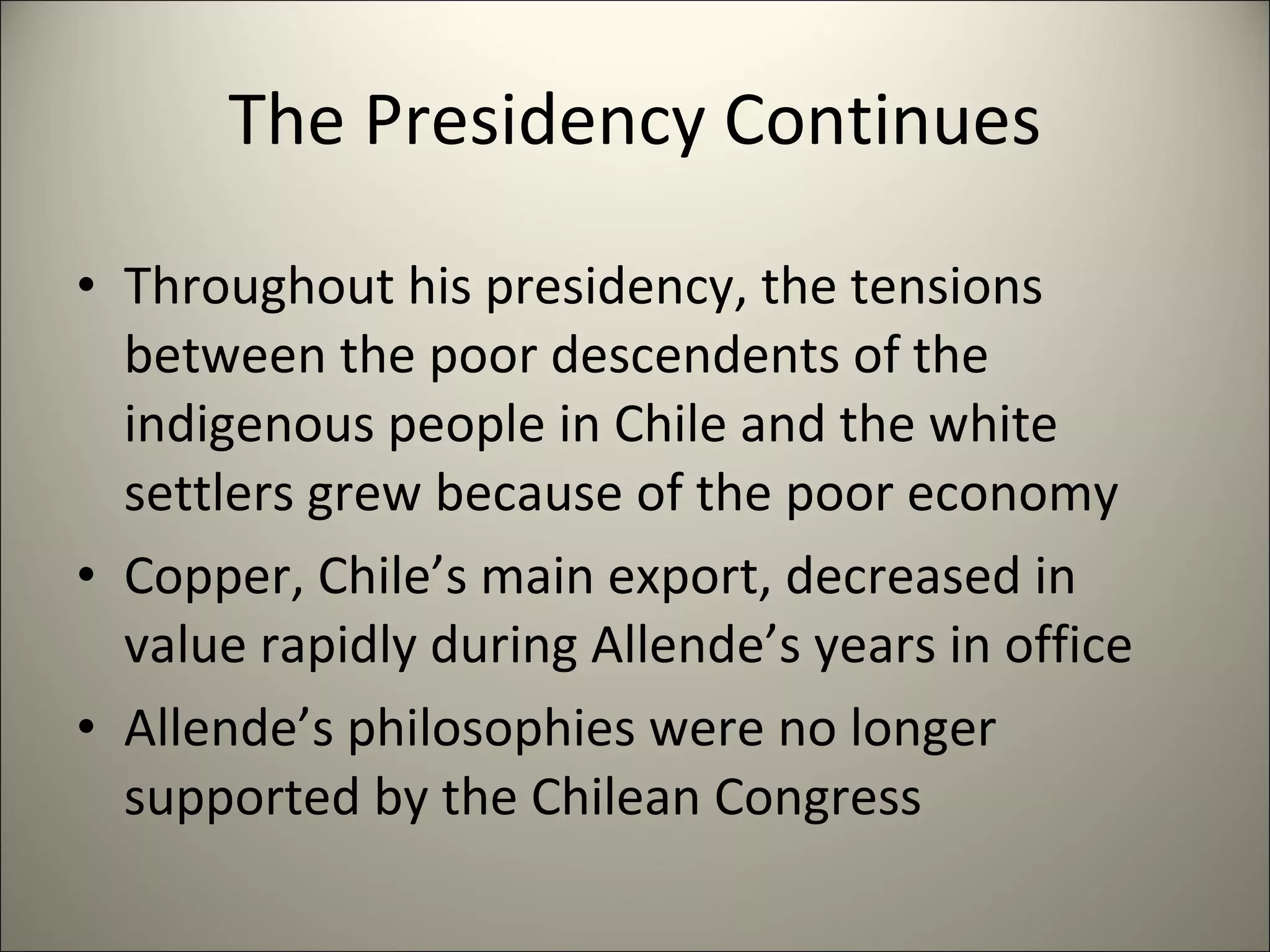 Salvador Allende SHS 2003 | PPT