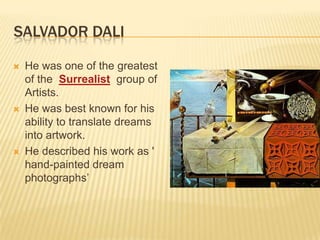 Salvador dali for kids | PPTX