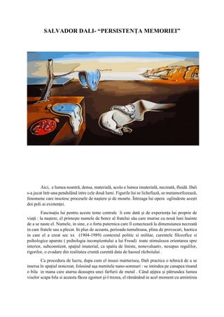 Salvador Dali - Persistența memoriei.pdf
