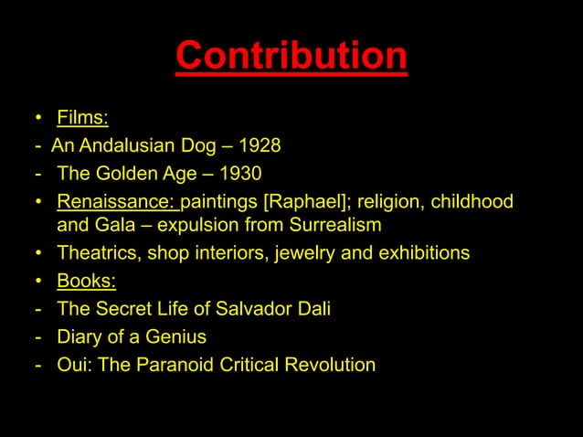 Salvador dali ppt | PPTX