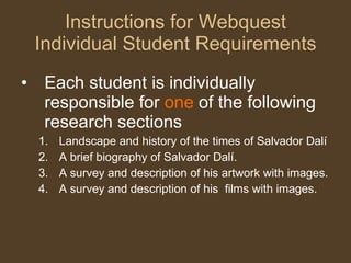 Salvador Dalí Webquest | PPT