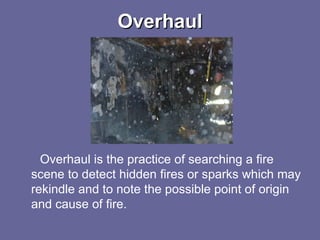 Salvage & Overhaul Presentation | PPT