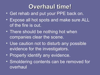 Salvage & Overhaul Presentation | PPT