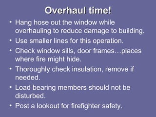 Salvage & Overhaul Presentation | PPT