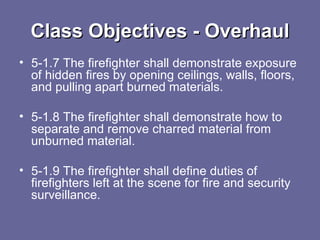 Salvage & Overhaul Presentation | PPT