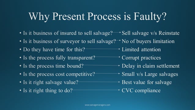 Salvage Management | PPT