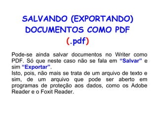 Salvando seu documento | PPT