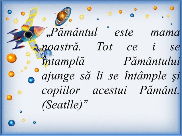 Salvarea planetei pamant 2024-2025 ppt ed | PPT