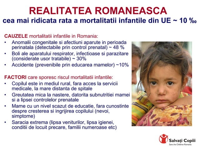 Salvati Copiii Romania - Fiecare copil conteaza | PPT
