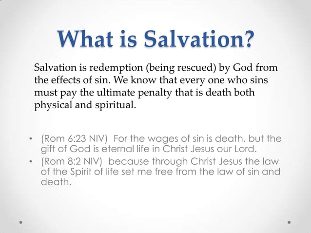 Salvation | PPTX