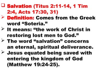 understanding salvation-theme and concept | PPTX
