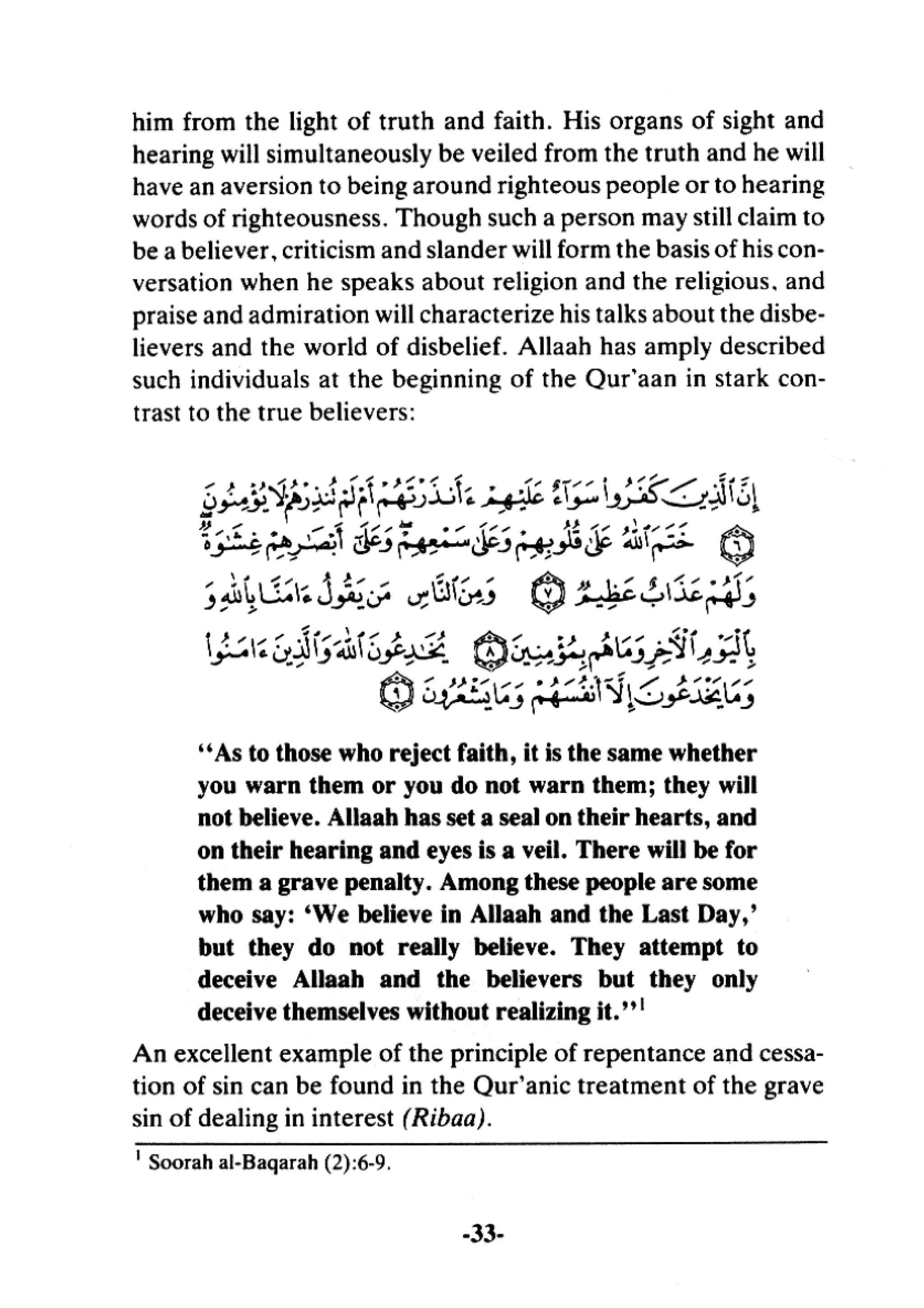 Salvation Through Repentance (An Islamic View) | PDF