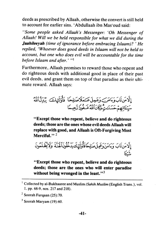 Salvation Through Repentance (An Islamic View) | PDF