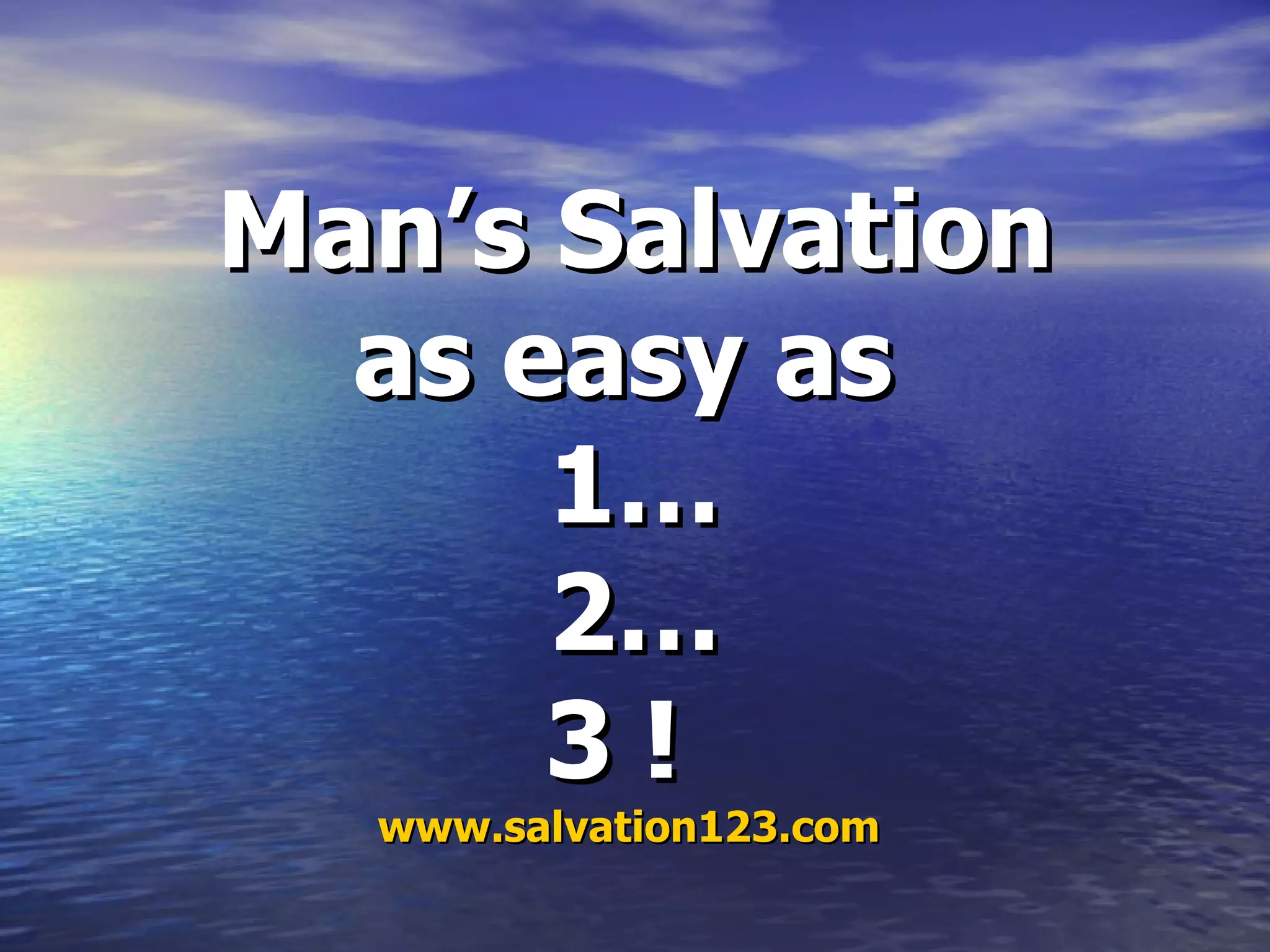 Salvation 1-2-3 | PPS