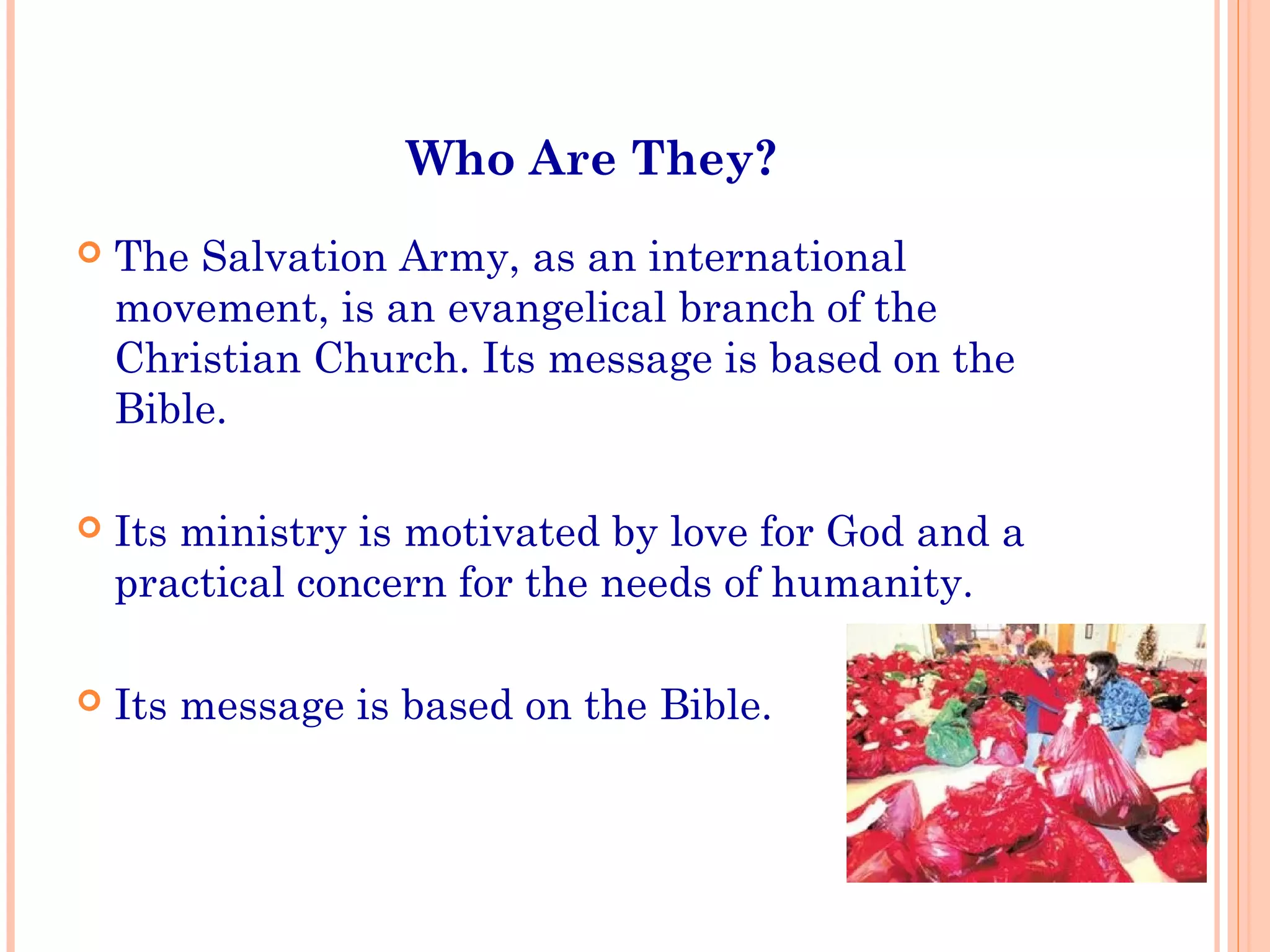 Salvation army finalized | PPT