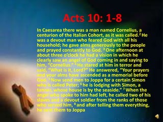 Salvation for All: Believing and Forgiveness (Acts 10:34-43) | PPSX