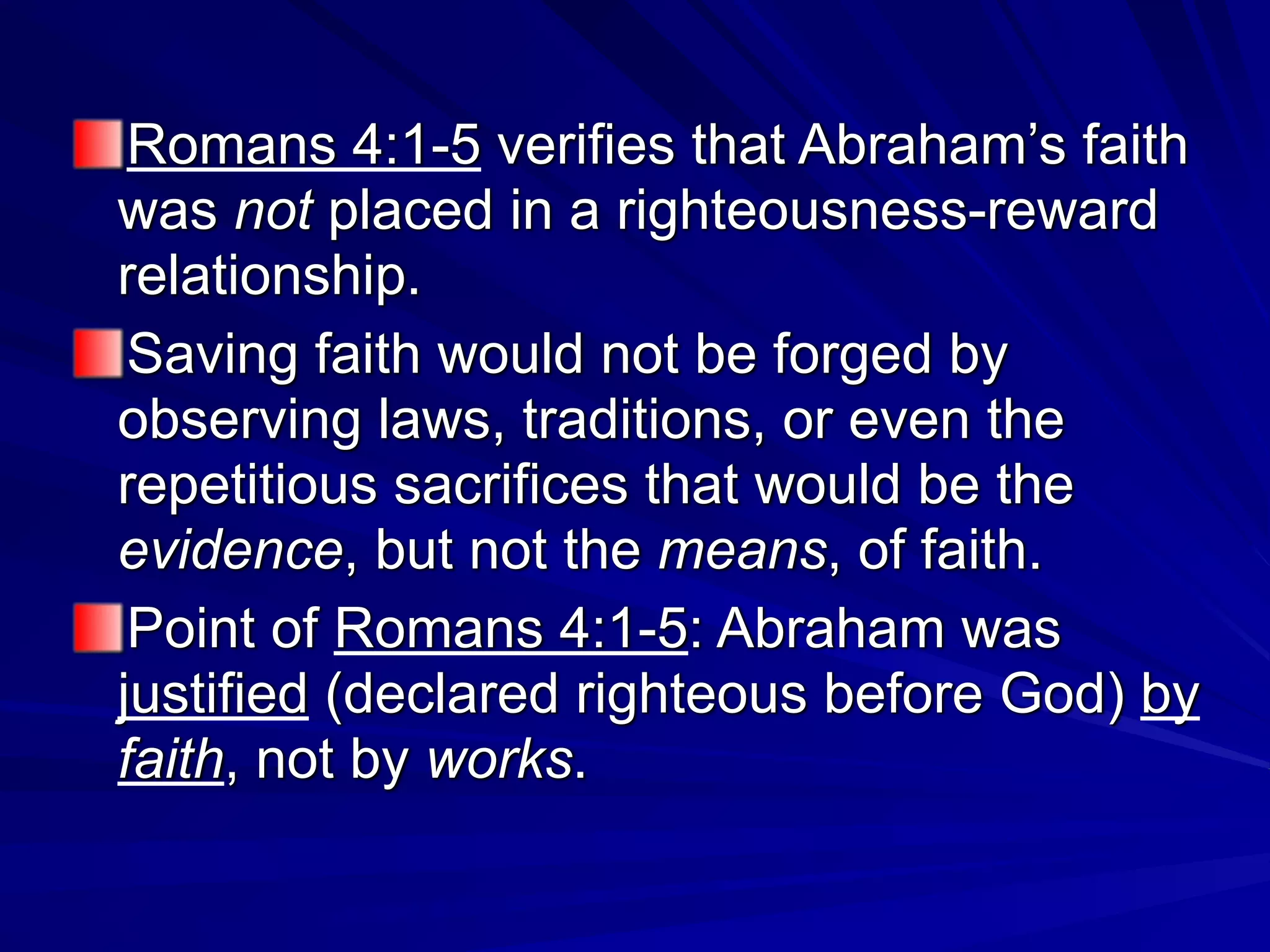 Salvation in the Old Testament | PPT