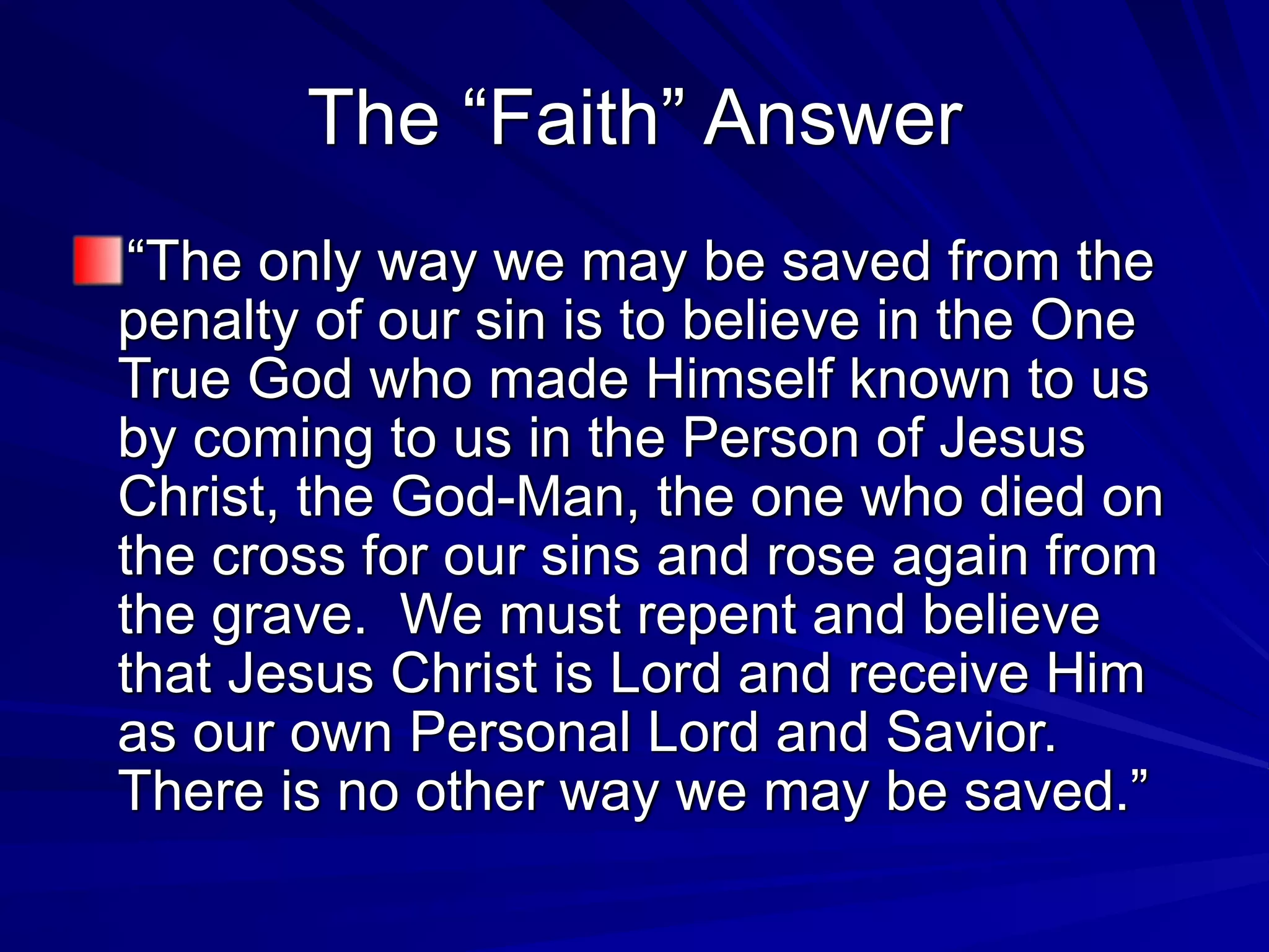 Salvation in the Old Testament | PPT