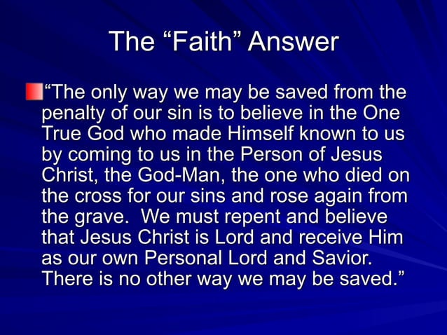 Salvation in the Old Testament | PPT