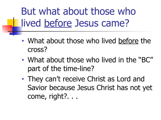 Salvation in the Old Testament | PPT