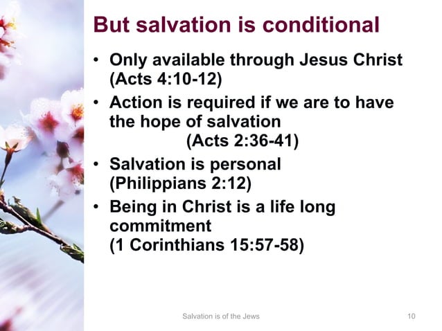 Salvation Is Of The Jews | PPT