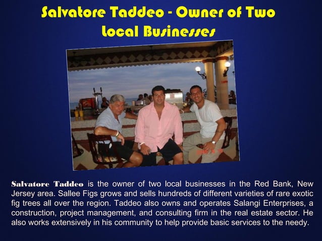 SALVATORE TADDEO - SUCCESSFUL BUSINESSMAN | PPT