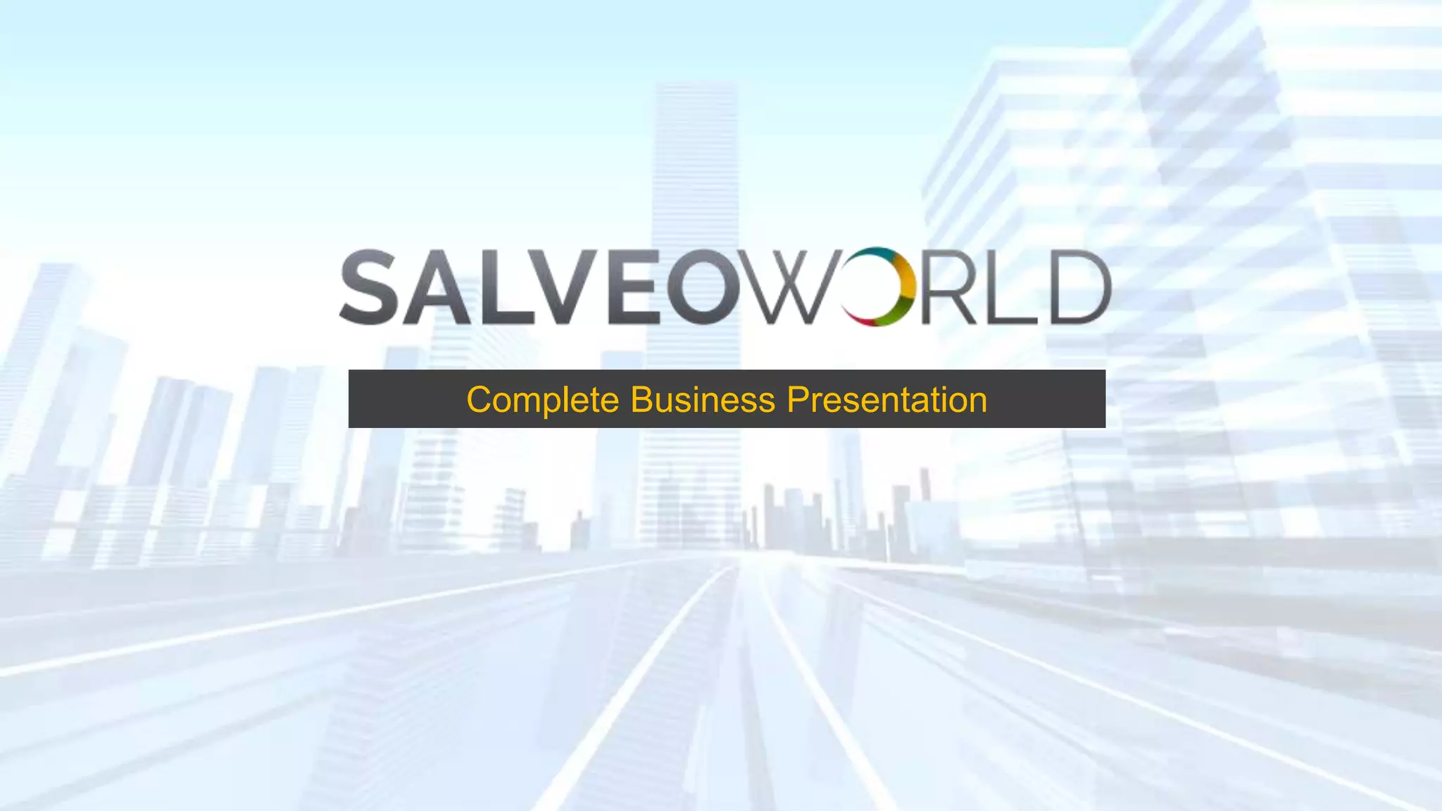 Salveo world marketing plan presentation july 2018 | PPTX