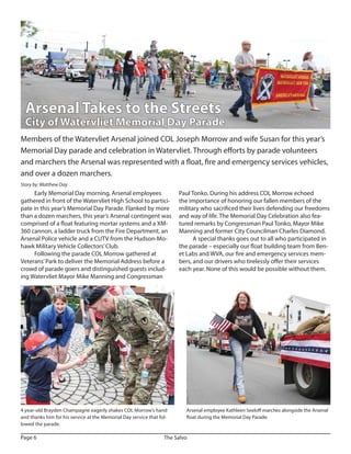 Newsletter from the Army's Oldest Operating Arsenal - July 2018 | PDF