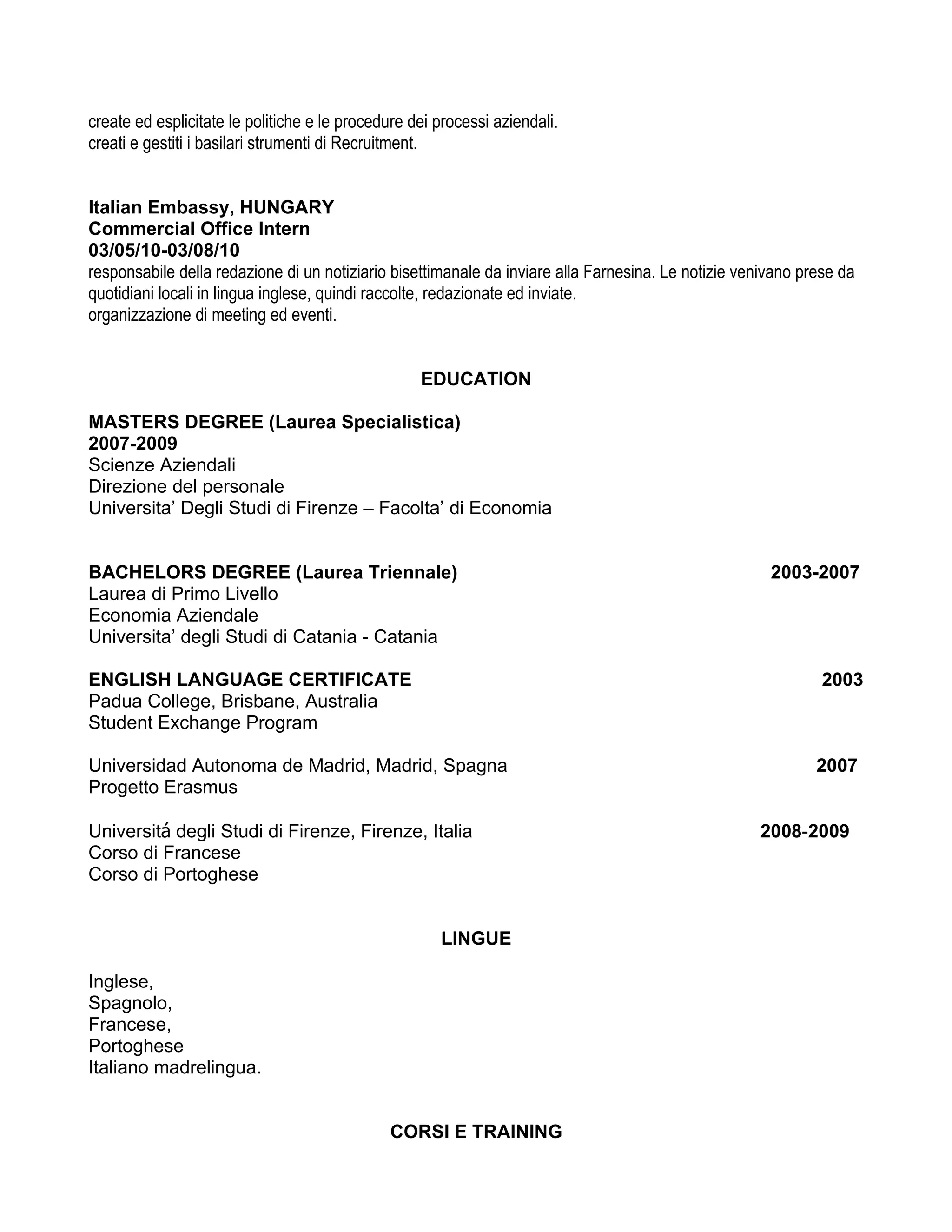 Salvo pappalardo cv ita | PDF