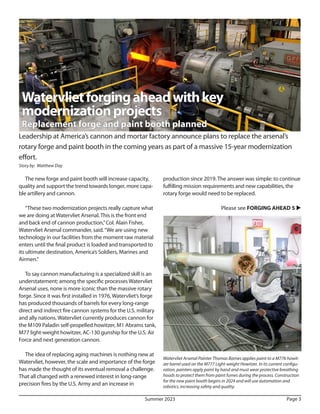 Newsletter from the U.S. Army's Watervliet Arsenal - Summer, 2023 | PDF ...