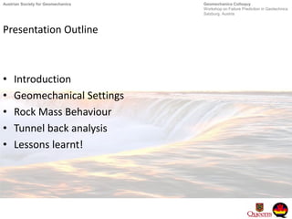 Underground Excavation Behavior of the Queenston Formation | PPTX