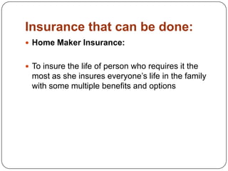 Innovative insurance products | PPT
