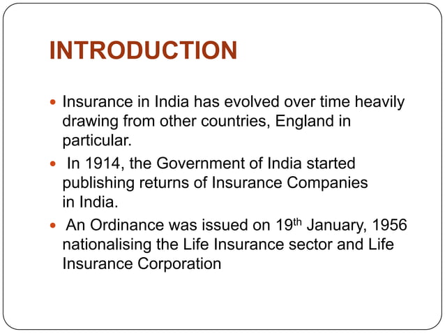 Innovative insurance products | PPTX