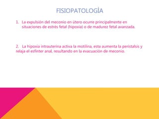 Síndrome de aspiración de meconio | PPTX