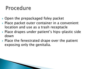 FOLEYS CATHETER | PPTX