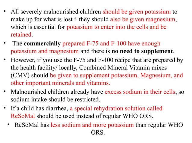 Severe acute malnutrition diagnosis and management | PPT