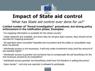 State aid Modernisation and its impact on broadband | PPT