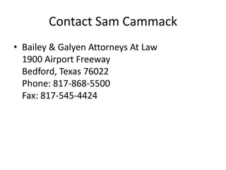 Sam Cammack Attorney | PPT