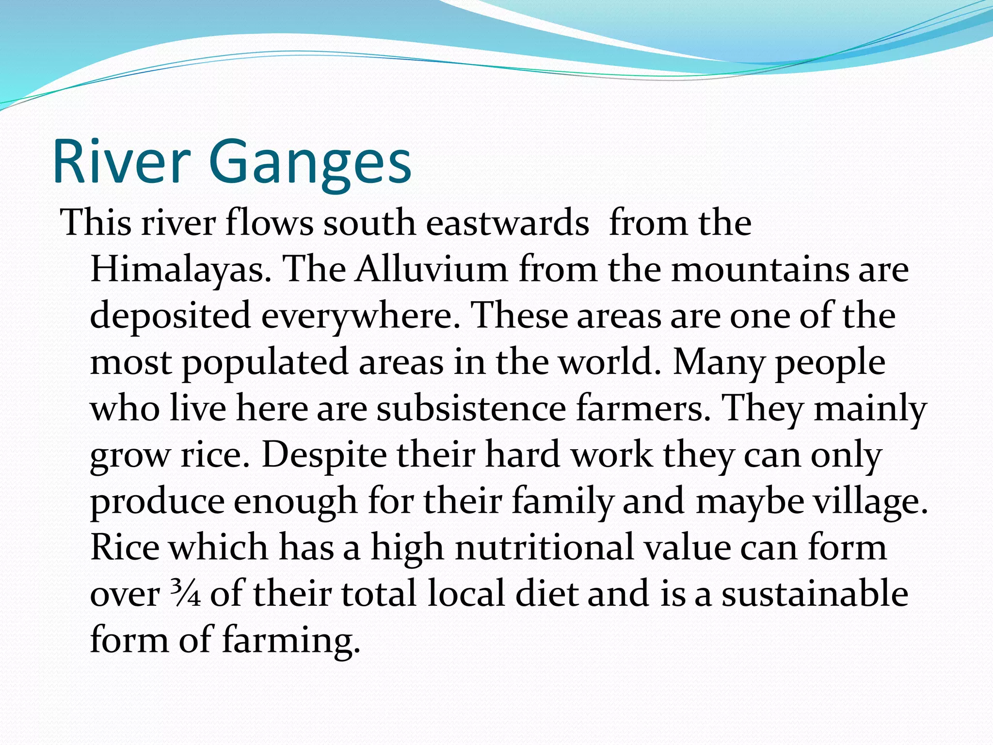 Geography-Subsistence rice farming in the lower ganges valley | PPTX