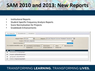 Cengage Learning Digital Road Shows 2013, SAM | PPT