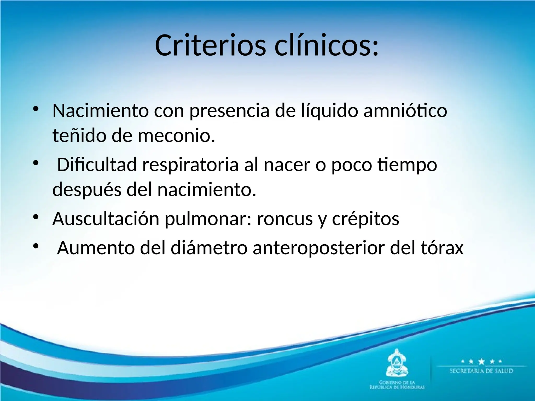 sindrome de aspiracion de meconio en neonatos | PPTX
