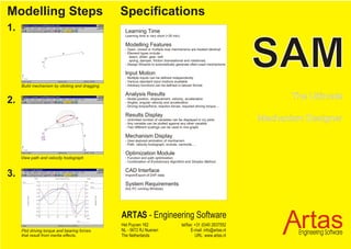 Sam Mekanizma Tasarım Yazılımı | PPT