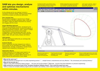 Sam Mekanizma Tasarım Yazılımı | PPT