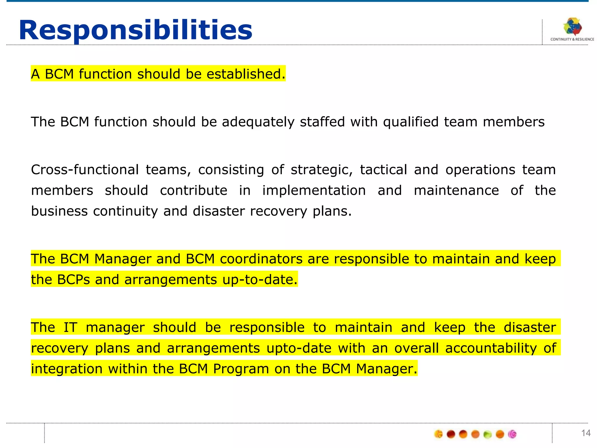 SAMA BCM Framework | PDF