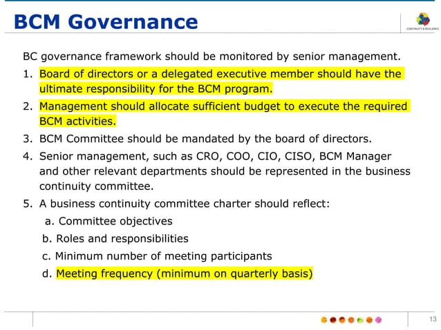 SAMA BCM Framework | PDF